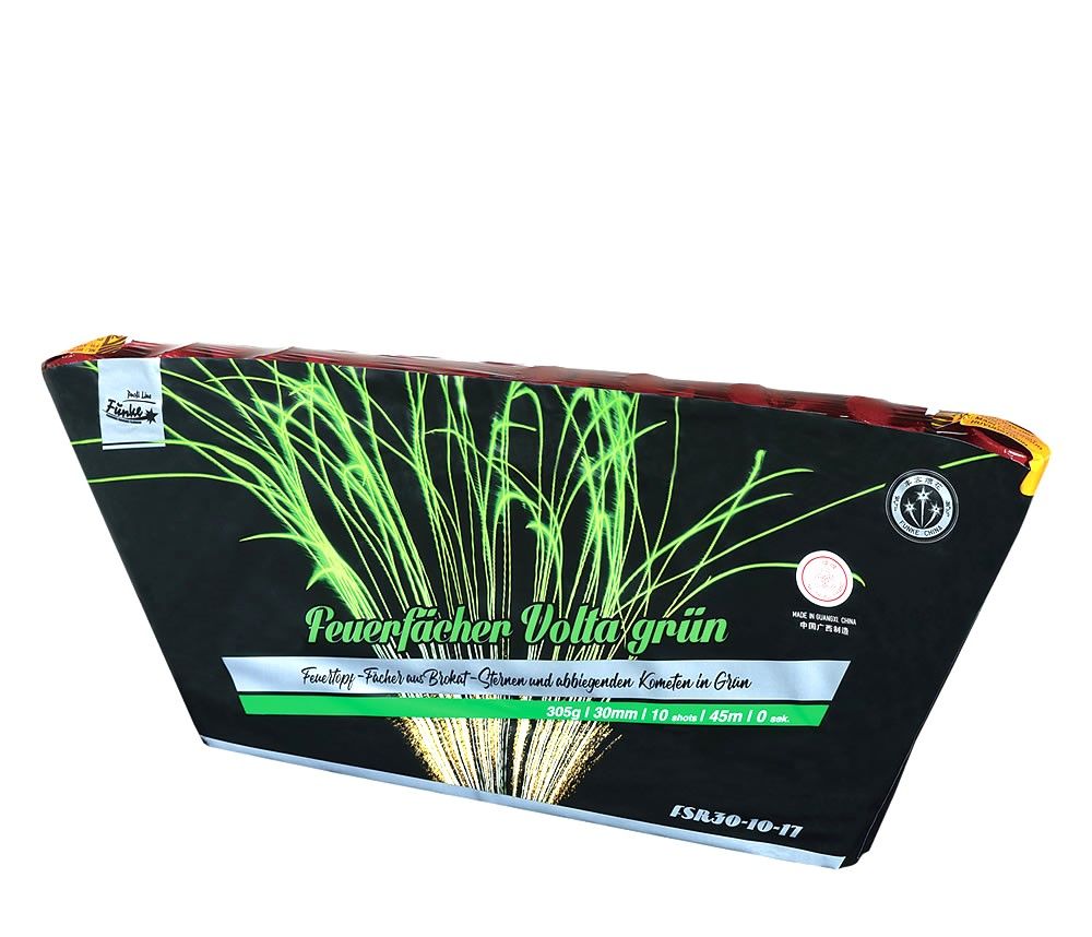 Single Rows Funke Feuerwerk Feuerfächer Volta Gruen Silvesterfeuerwerk ...