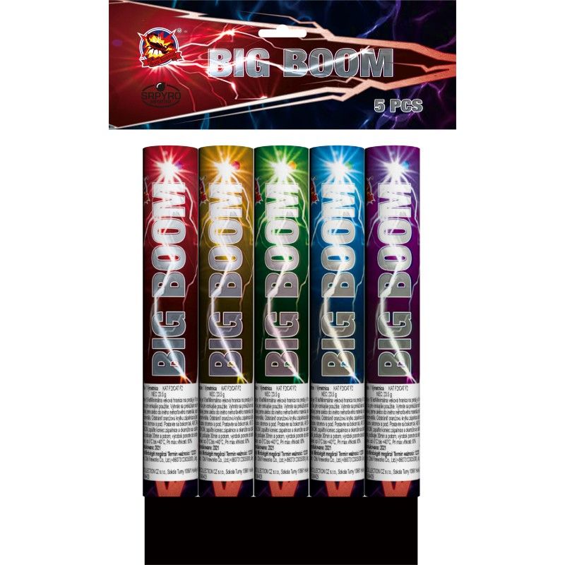 Bombenrohr von SRPYRO Fireworks Big Boom 5er Set Single-Shot ...